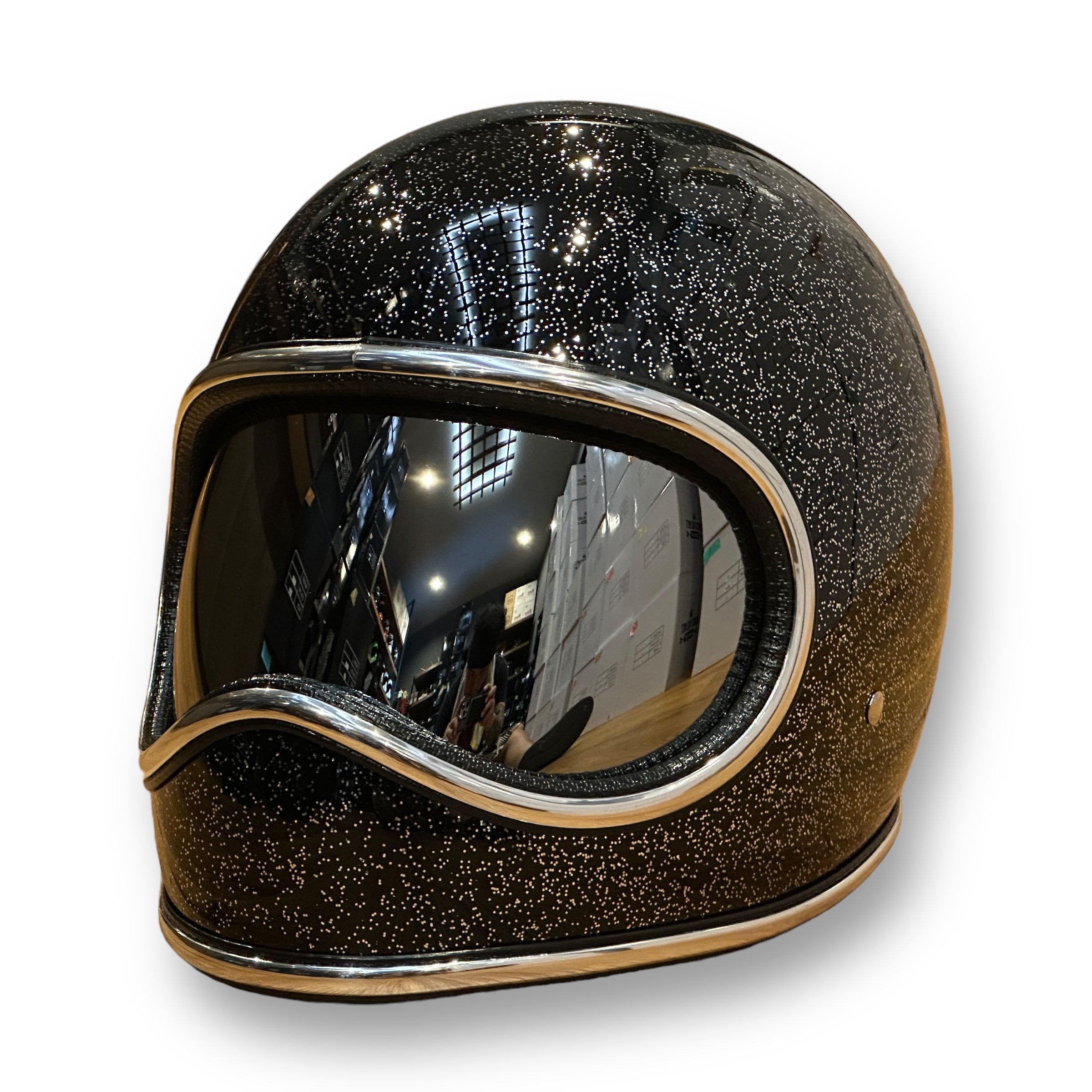 SPACE HELMET FINAL EDITION BLACK FLAKE スペースヘルメット 黒ラメ ブラックラメ – NOBUDZ